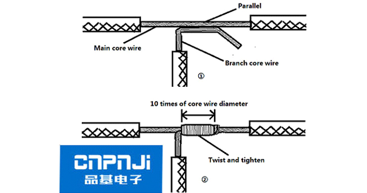 Diagram of branch connection about copper wire - Pinji Electronic ...