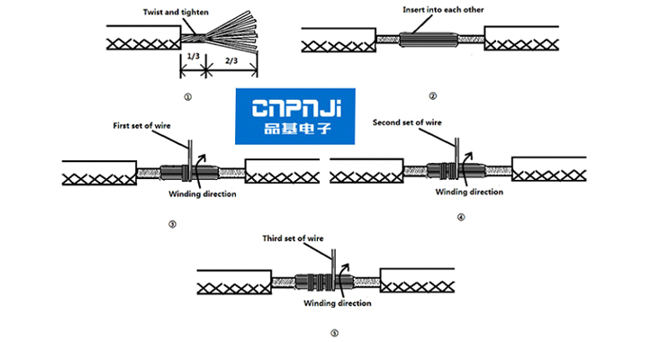 Diagram of connection about multiple strand copper wires - Pinji ...