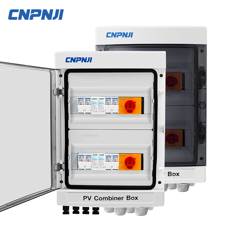 China 4 string 500v 1000v 60A 80A solar pv dc combiner box ...