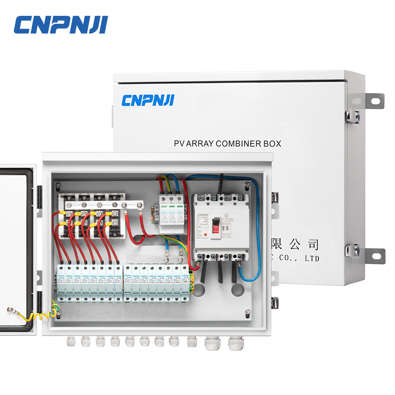 China 8 strings 8 in 1 out dc1000V 120A ip65 solar pv combiner box ...